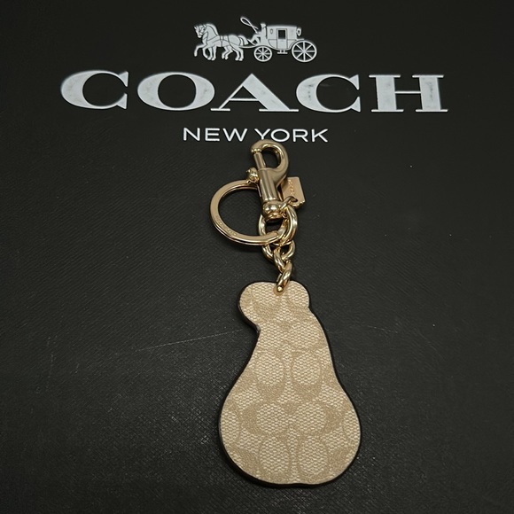 Coach | Accessories | Coach Pear Bag Charm Signature Canvas Tropical ...